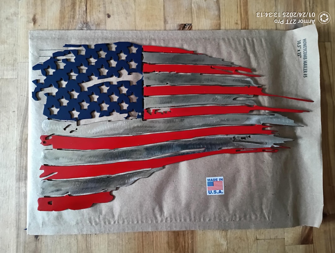Tattered American Flag - Etsy