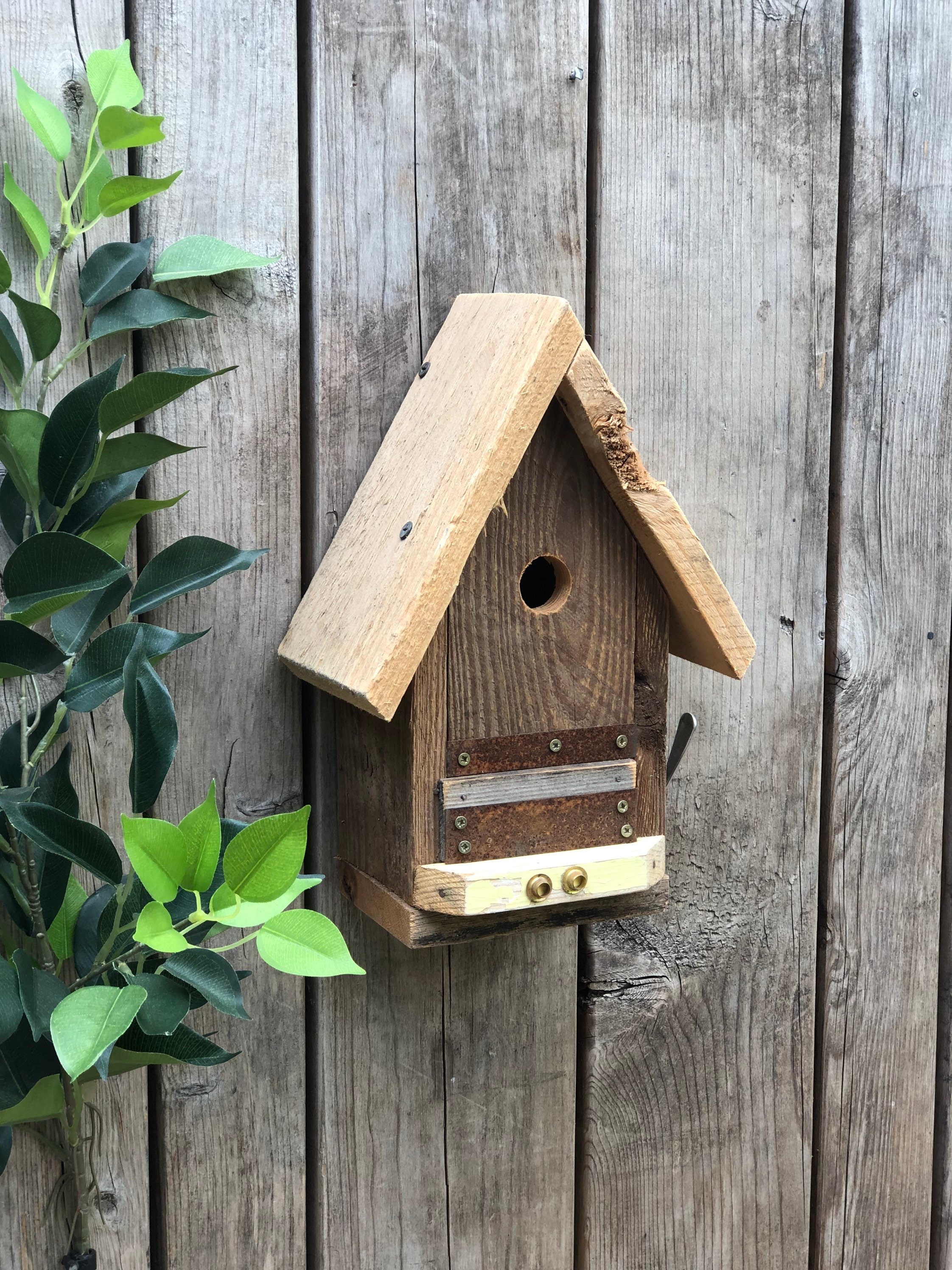 Handmade Bird Box Bird House Natural Reclaimed Wood Gift - Etsy