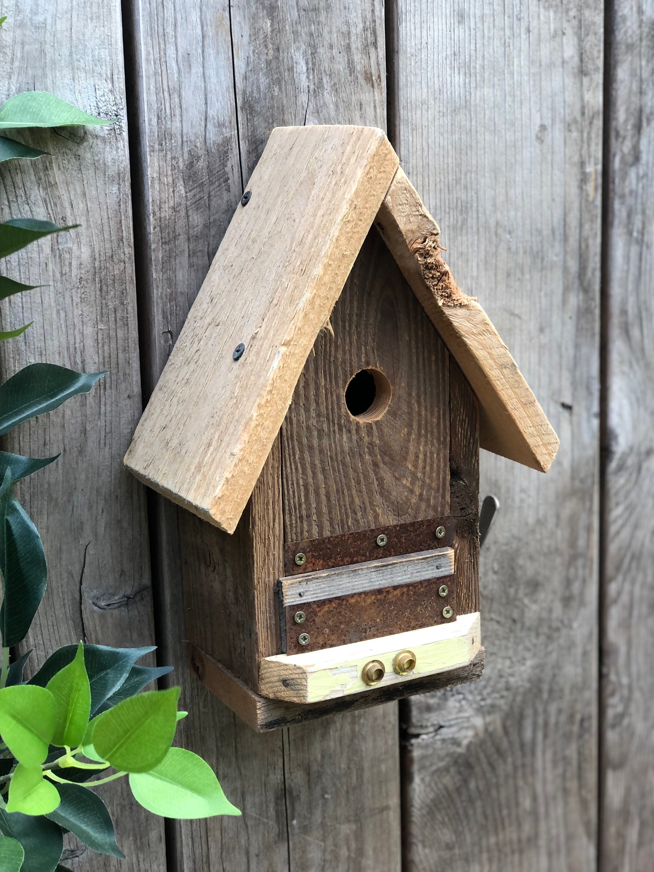 Handmade Bird Box Bird House Natural Reclaimed Wood Gift - Etsy