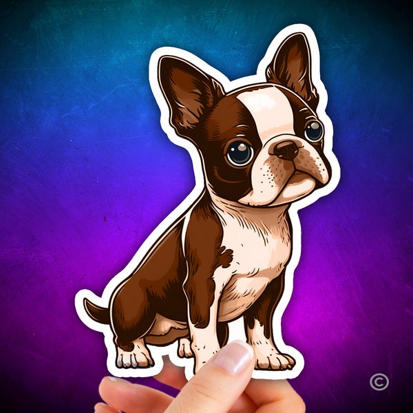 Boston Terrier Decal - Etsy