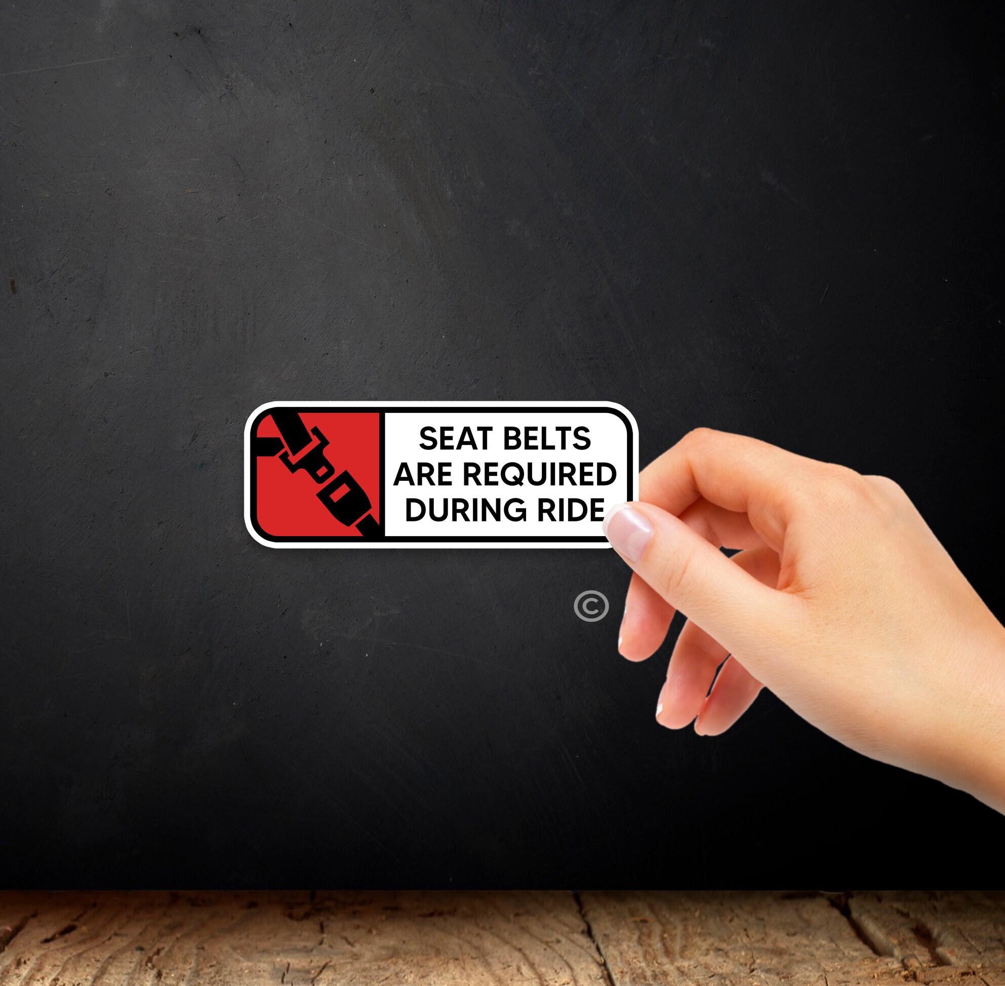 Seat Belts Required Sticker 2-pack Uber Lyft Head Rest - Etsy