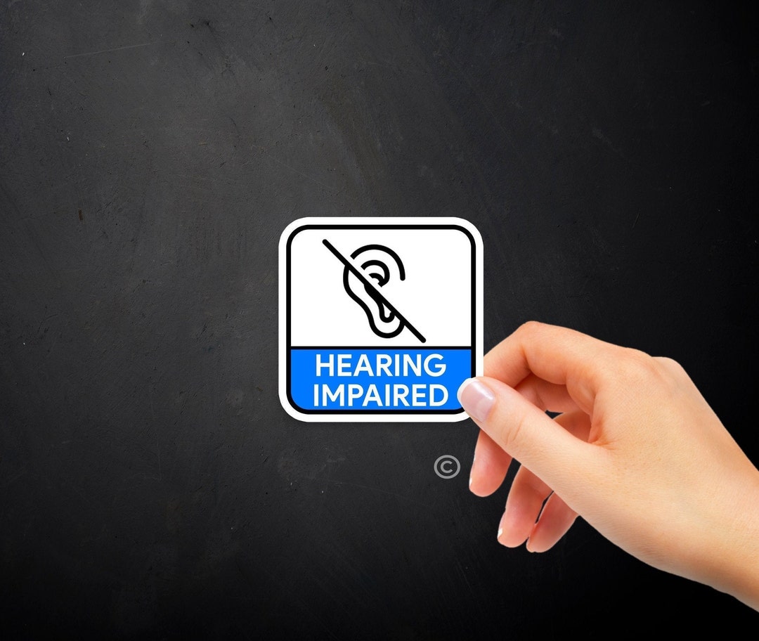 Hearing Impaired Sticker 2-pack Decal Bumper Sticker - Etsy