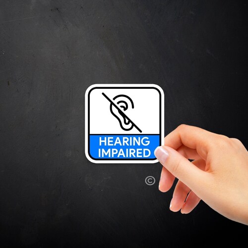 Hearing Impaired Sticker 2-pack Decal Bumper Sticker - Etsy