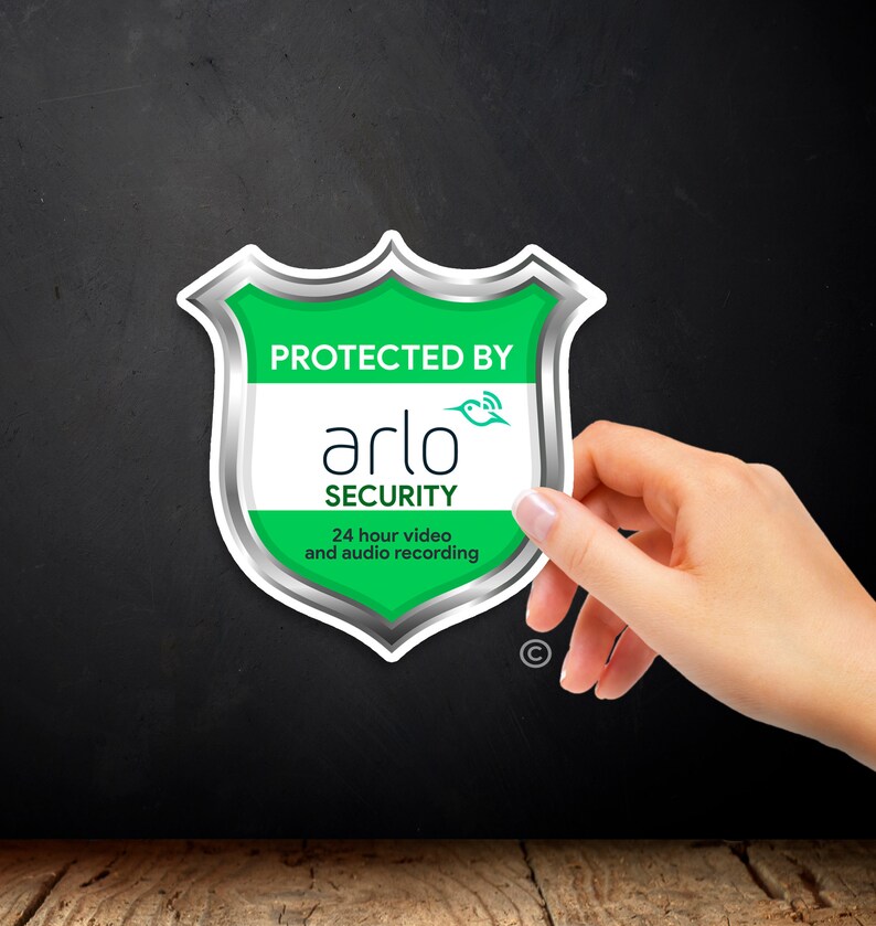 Arlo Security Sticker 2 Pack Security Sign Decal Security | Etsy
