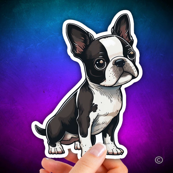 Boston Terrier Decal - Etsy
