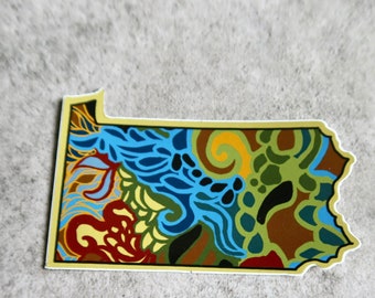 Pennsylvania State Sticker - Etsy