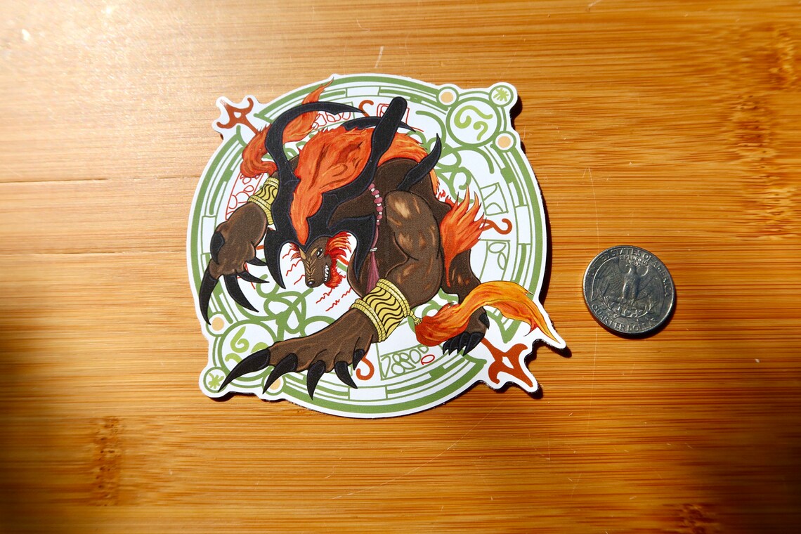 Final Fantasy Sticker FFX Ifrit Aeon Sticker - Etsy