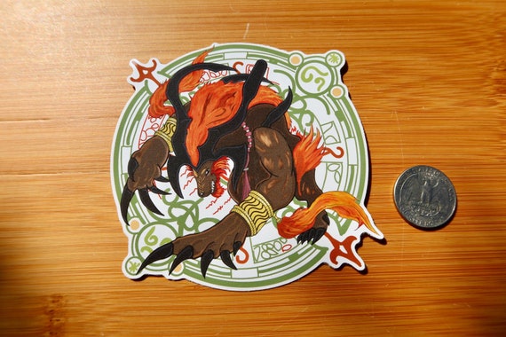 Final Fantasy Sticker FFX Ifrit Aeon Sticker - Etsy