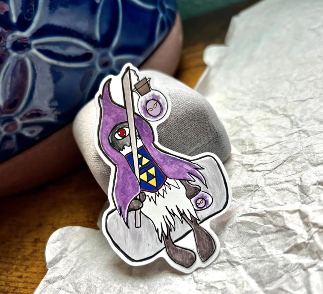 Poe Collector Sticker, Zelda Ocarina of Time Inspired Vinyl Sticker - Etsy
