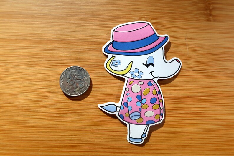 Tia Animal Crossing Vinyl Sticker - Etsy