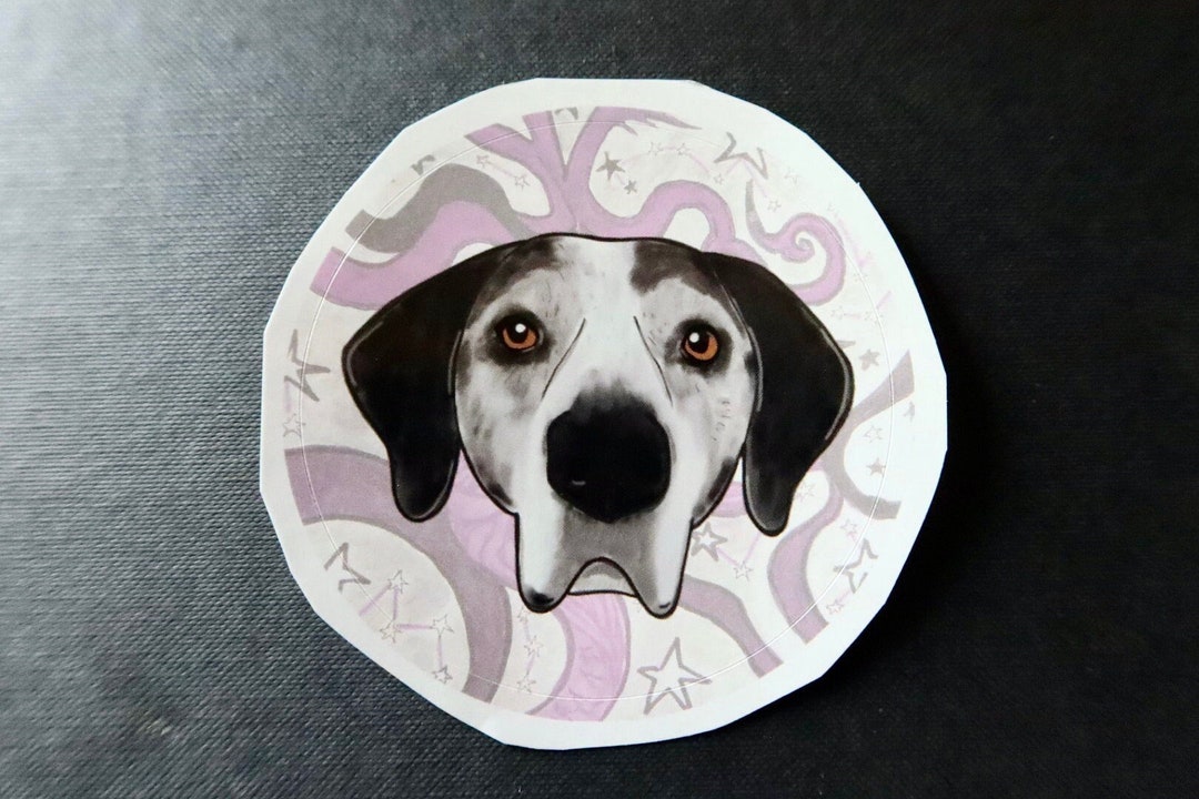 German Shorthaired Pointer Sticker Cute Dog Sticker Black - Etsy