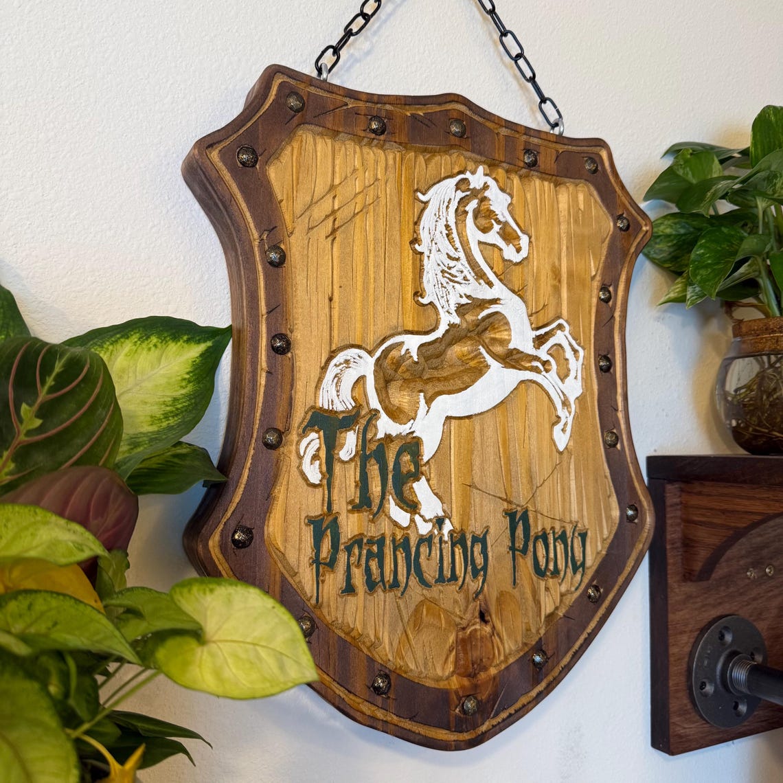 The Prancing Pony the Hobbit Pub Sign, Lord of the Rings Wall Decor ...