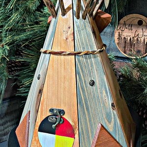 Rustic Tipi Birdhouse Sioux, Native American Art, Indigenous Home Decor ...