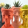 Afrocentric Woman Face Planter - Desk Planter, African Bust, Cozy Room ...