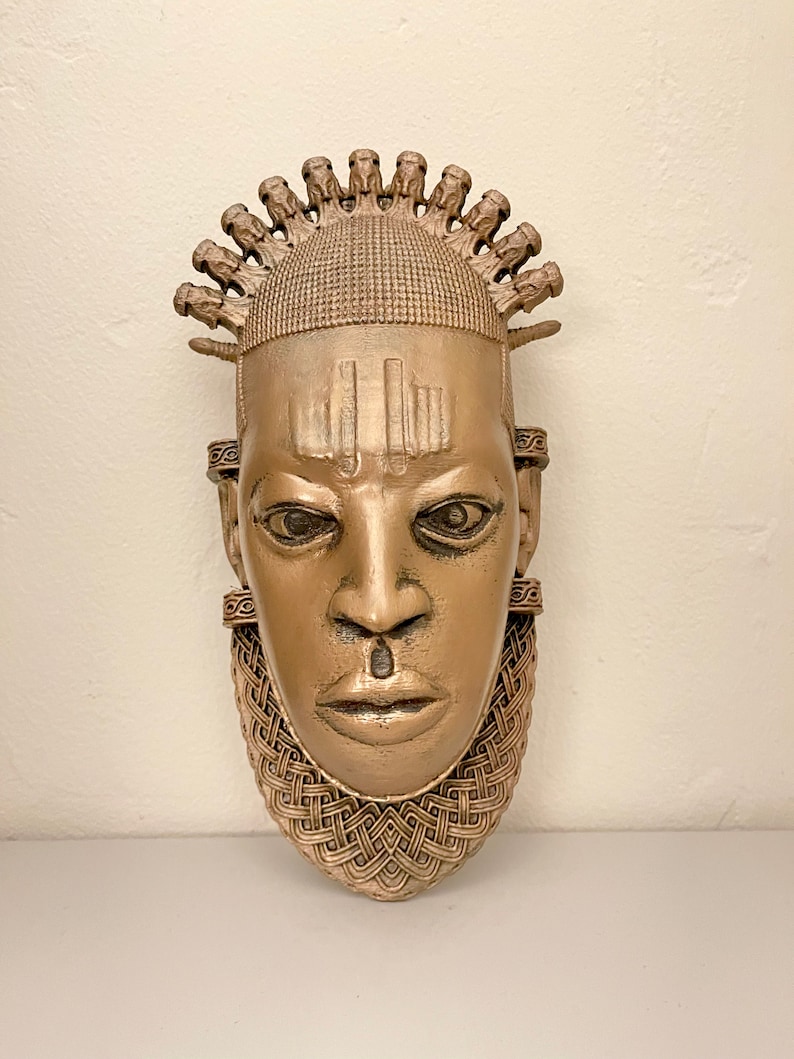 Queen Idia Mask - African Wall Hanging, Wall Sculpture, Ethnic Decor - Etsy