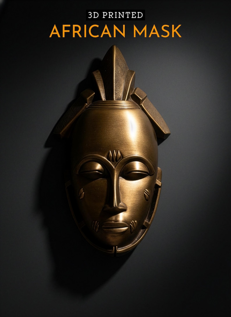 Decorative African Wall Mask, Modern Art, Afrocentric Home Decor - Etsy