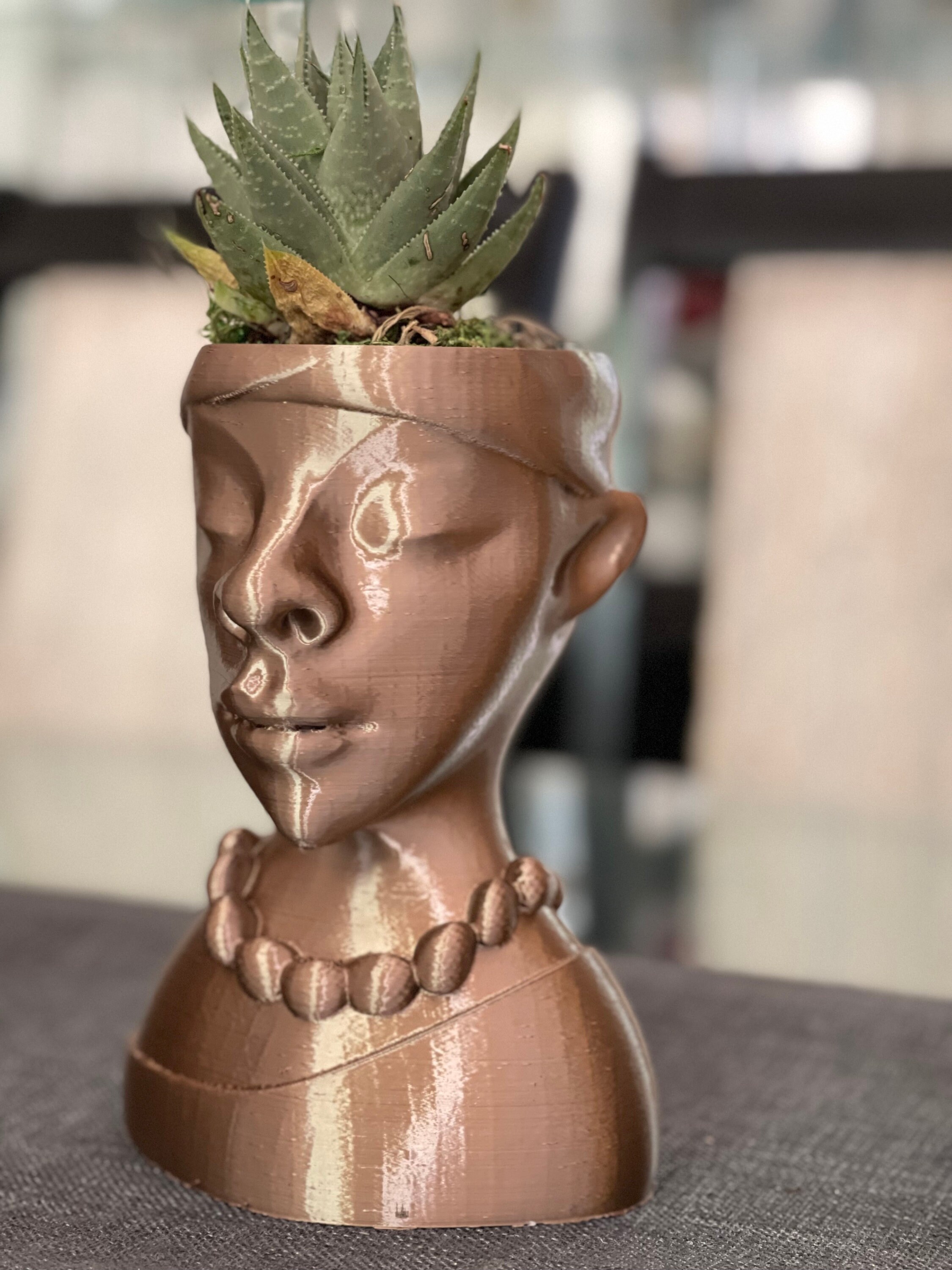 African Woman Head Planter, Face, Pot - Etsy