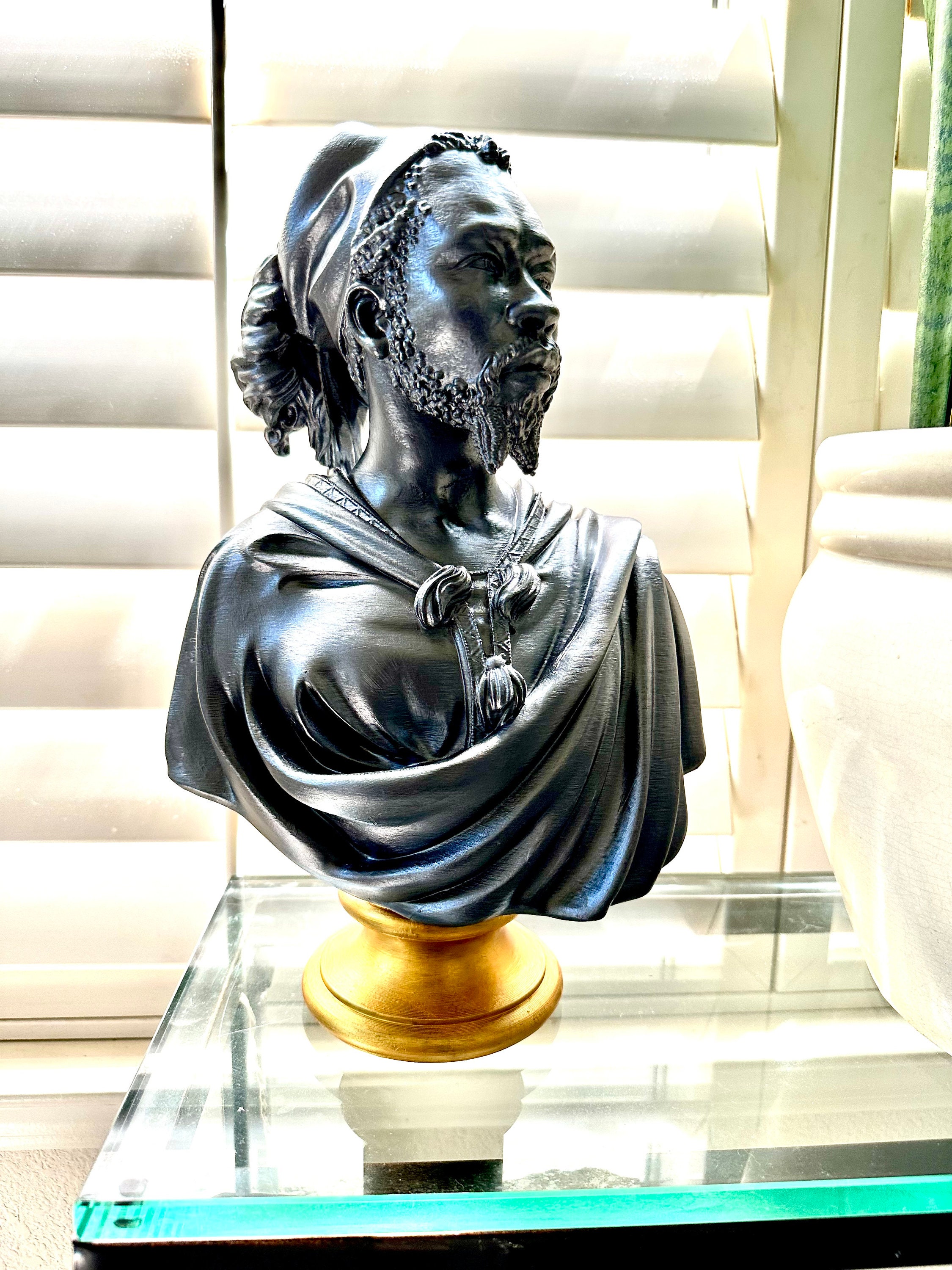 Said Abdallah Black Moor Sculpture Bust Statue African - Etsy