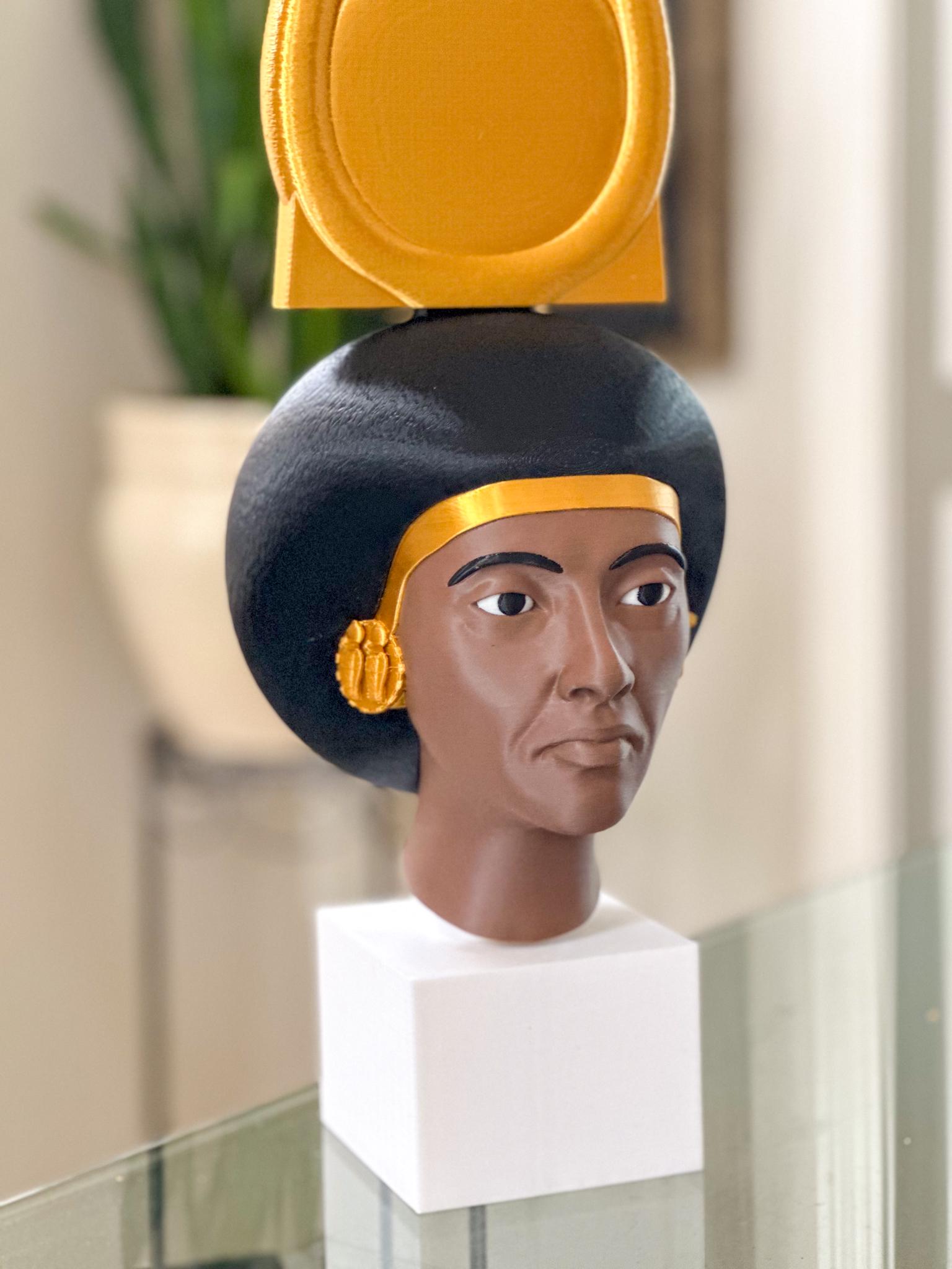 Queen Tiye 3d-printed Reproduction - Unique Egyptian Statue, Nice ...