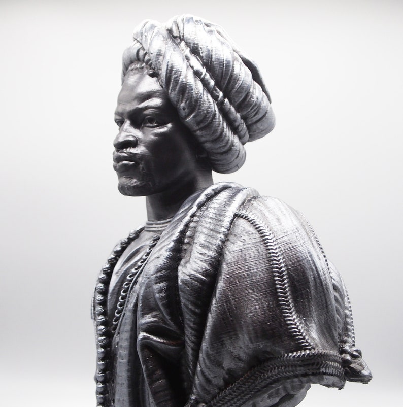 Bust of a Sudanese Man - 13" Moor Statue, Black Sculpture - Etsy