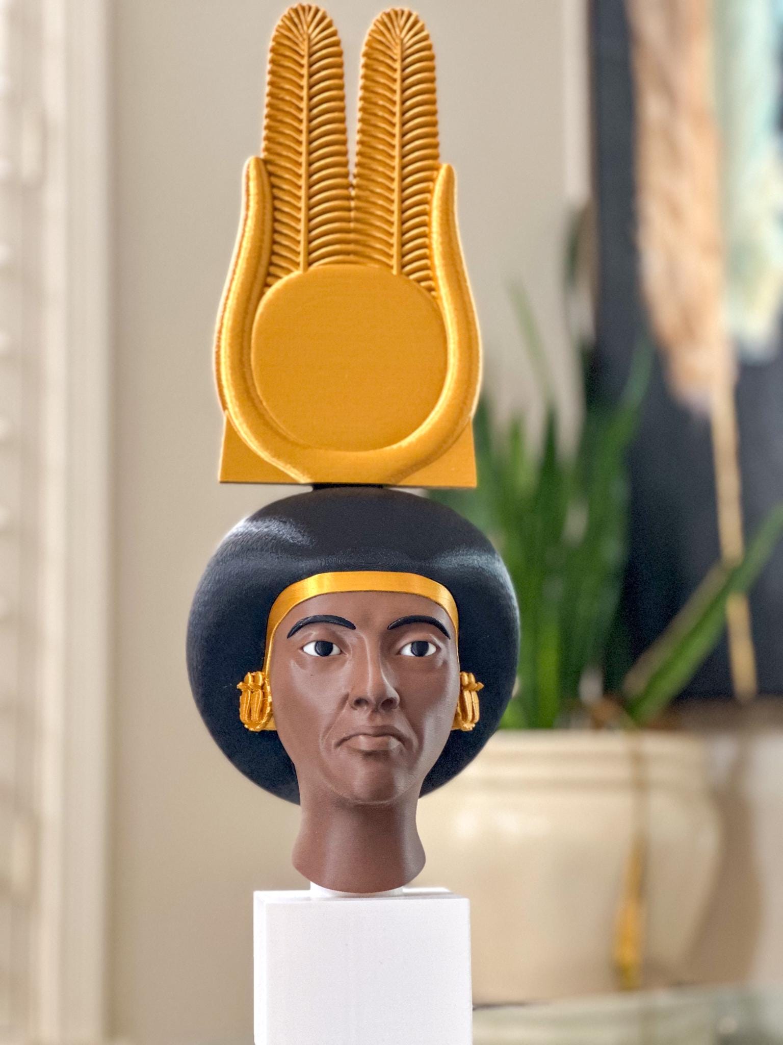 Queen Tiye 3d-printed Reproduction - Unique Egyptian Statue, Nice ...
