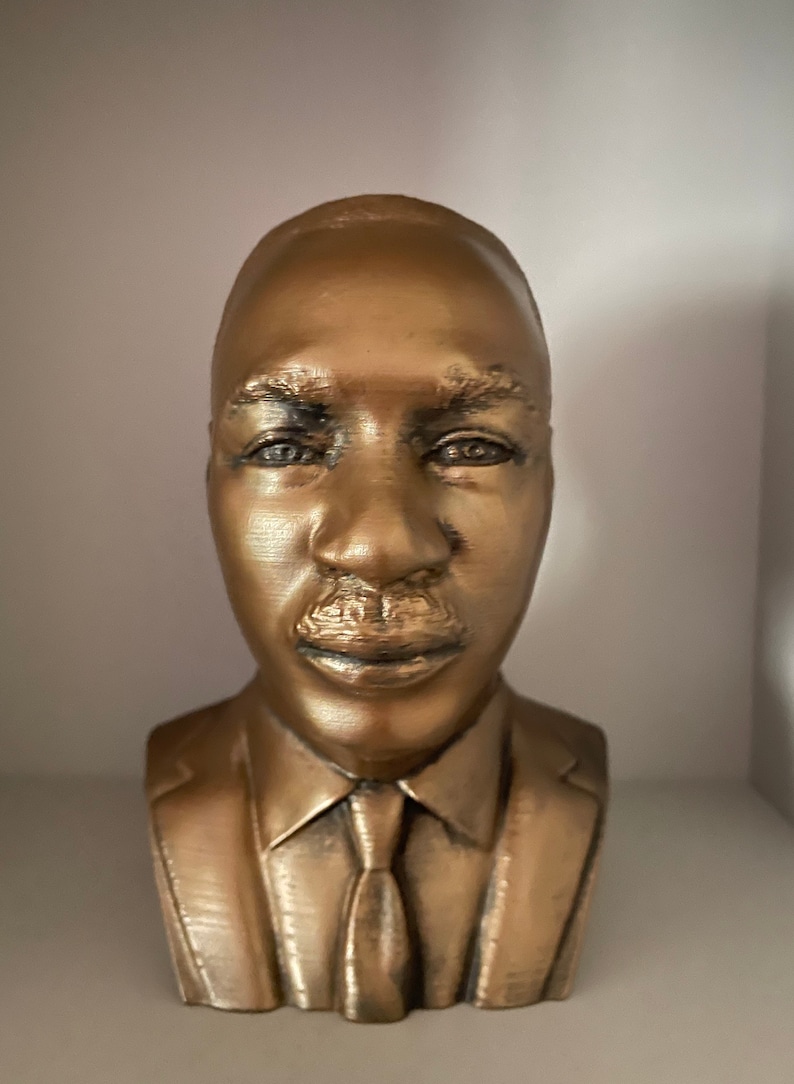 Martin Luther King MLK Jr Bust 3D Printed - Etsy