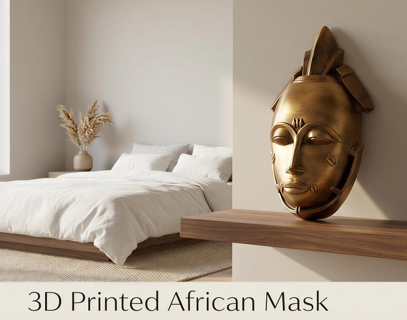 Decorative African Wall Mask, Modern Art, Afrocentric Home Decor - Etsy