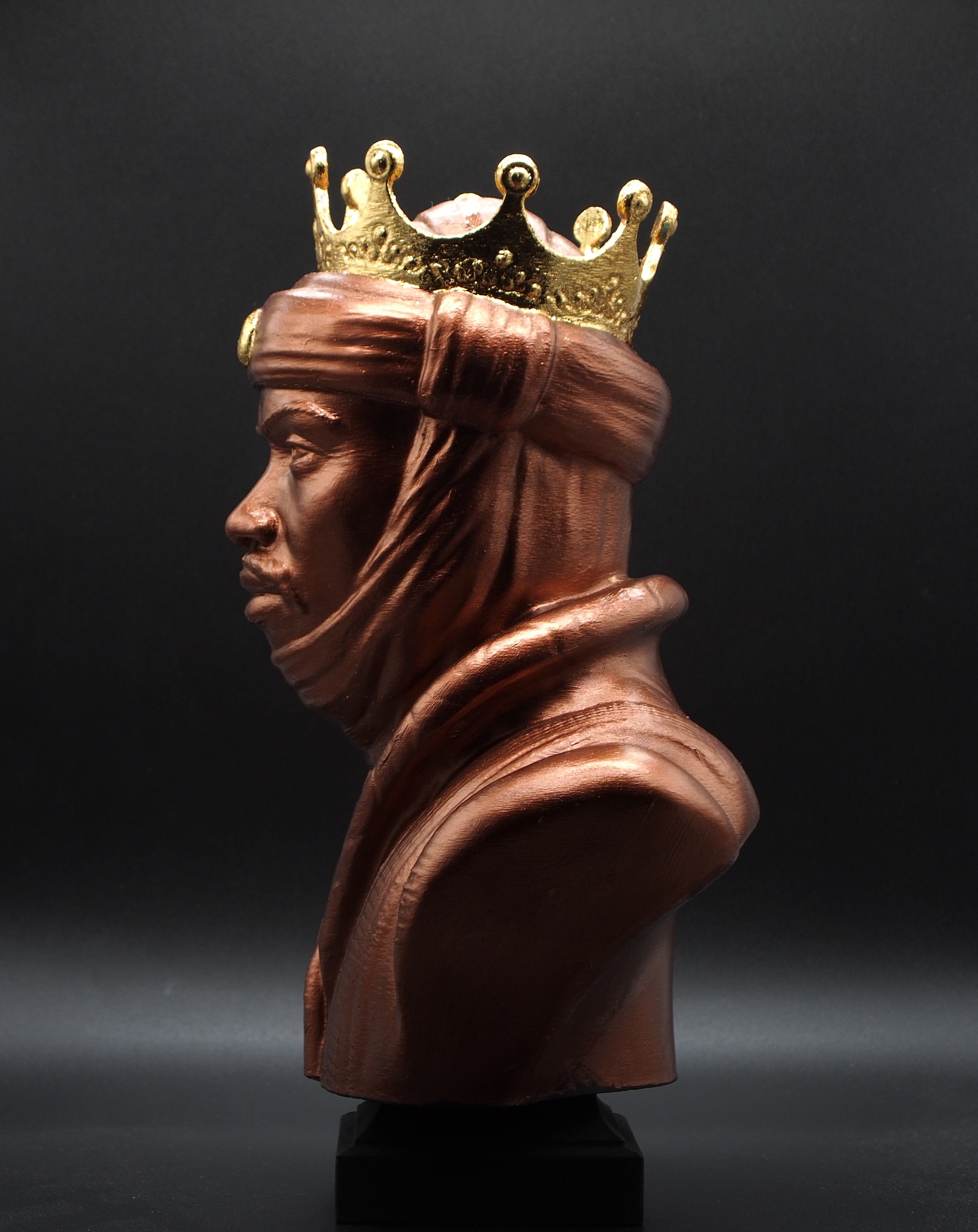 Mansa Musa Bust - African King Statue - Mali - Art Sculpture Gift ...