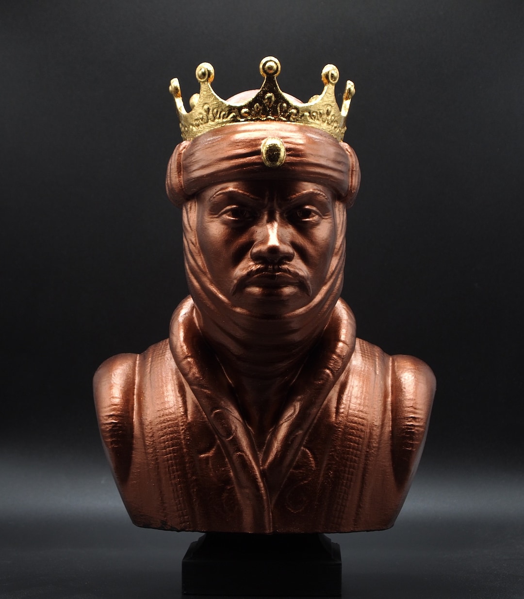 Mansa Musa Bust - African King Statue - Mali - Art Sculpture Gift ...
