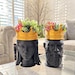 Afrocentric King and Queen Planter Set of 2 - Black Art - Etsy