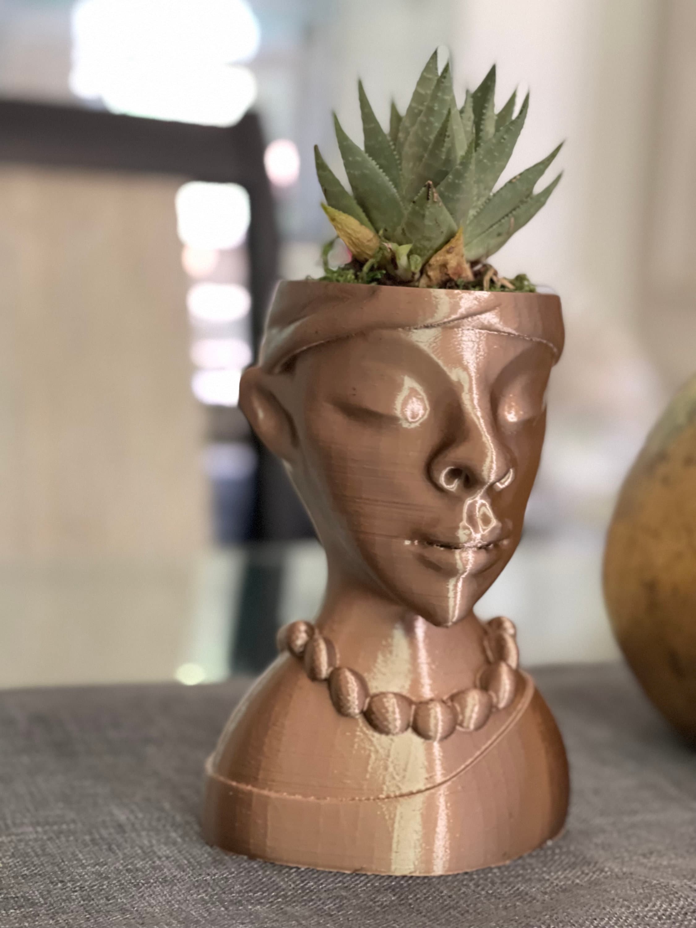 African Woman Head Planter, Face, Pot - Etsy