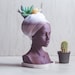 African Woman Face Succulent Planter – Earth Tones Colors - African ...