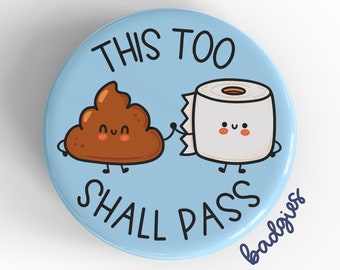Funny Poop Badge Reel - Etsy