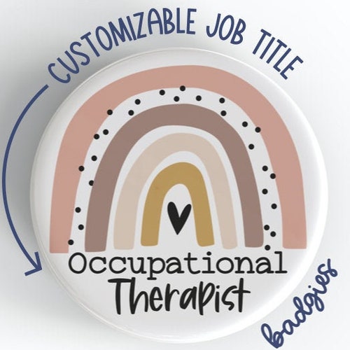 Occupational Therapy Custom Badge Reel Rainbow OT - Etsy