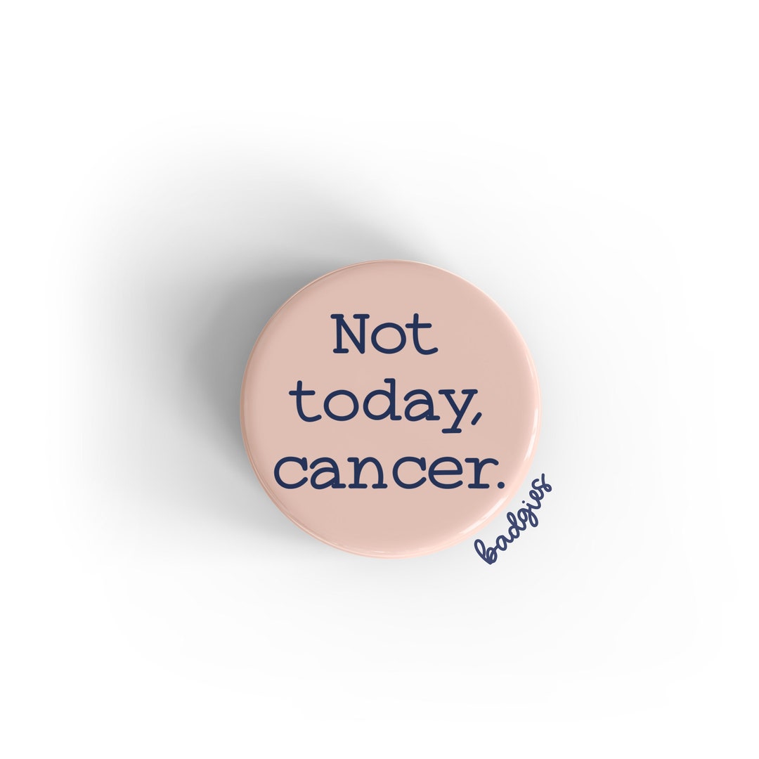 Not Today Cancer Badgie, Interchangeable Badge Reel Cover, Oncology ...