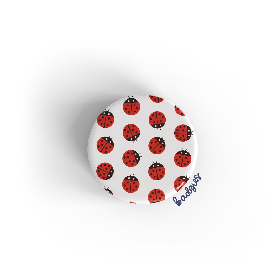 Ladybug Pattern Badgie, Retractable Badge Reel Topper, Nurse Gift ...
