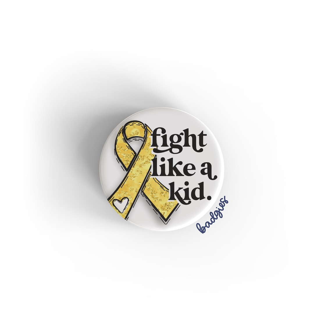 Fight Like A Kid Badgie, Badge Reel Cover, Pediatric Oncology Nurse ...