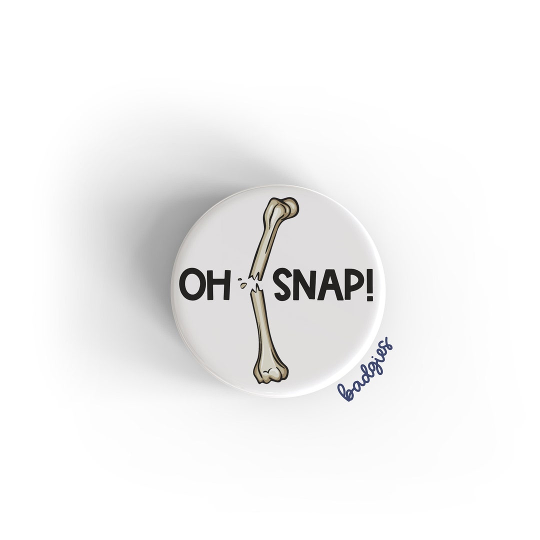 Oh Snap Badgie, Broken Bone Badge Reel Cover, Rad Tech, Radiology ...