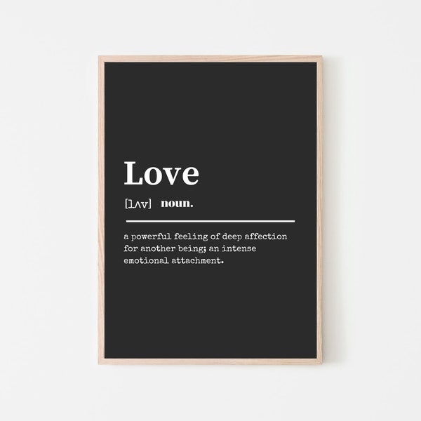 Love Dictionary - Etsy
