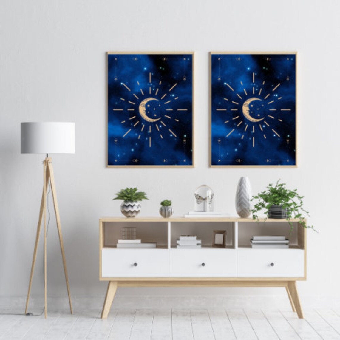 Celestial Solar Wall Art Witchy Wall Decor Celestial Home | Etsy