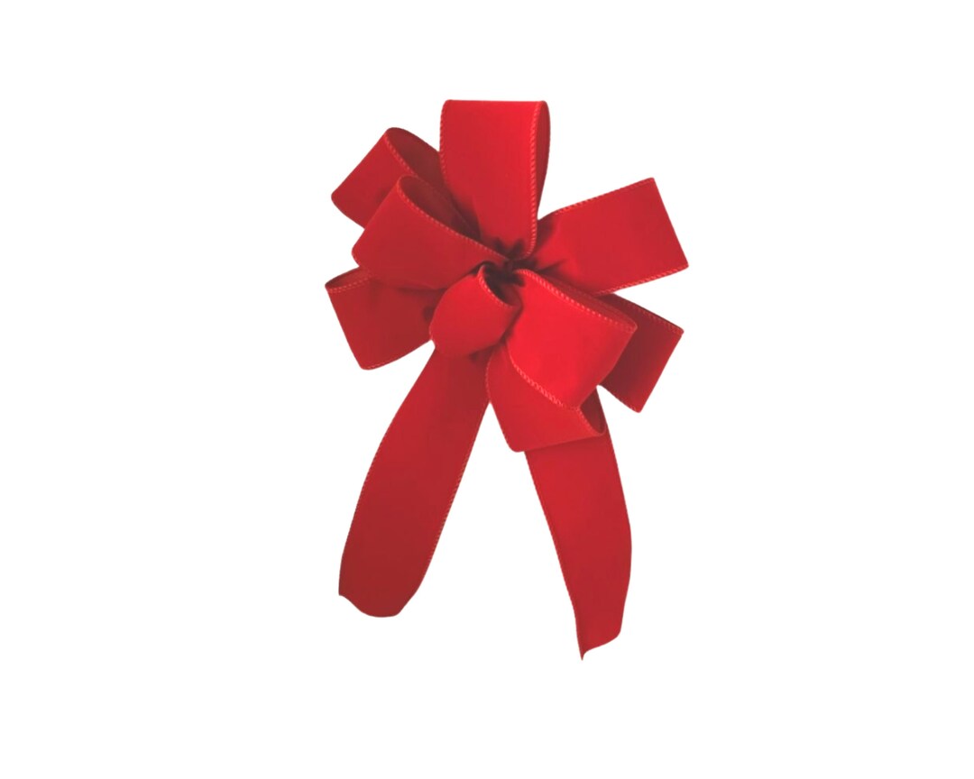 Outdoor Velvet Christmas Bow Traditional Red Christmas Bow Red Velvet