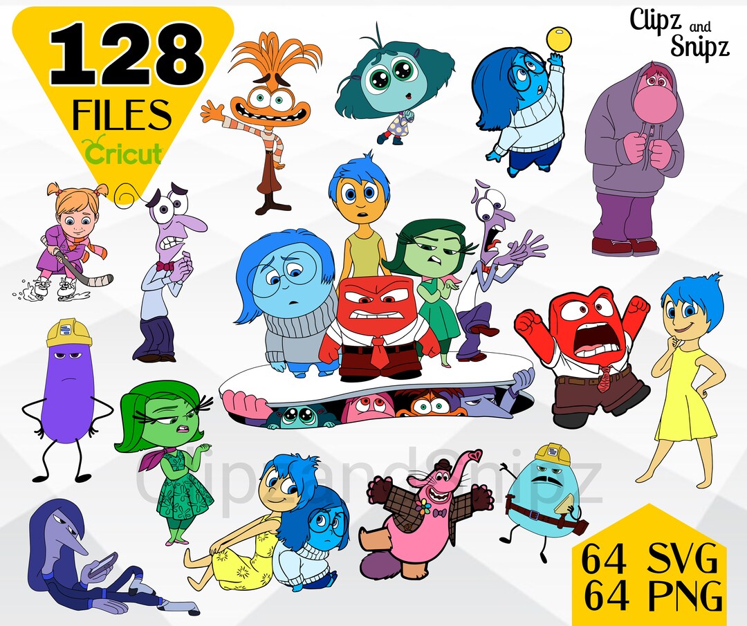 Inside Out 2 SVG Bundle, Inside Out Png Svg Bundle for Cricut, Inside ...