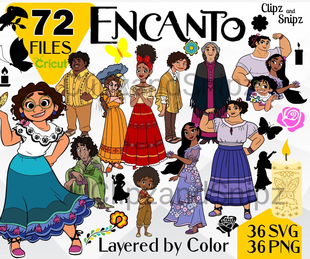 Encanto SVG PNG Mirabel Clipart Layered Files for Cricut Cutting Print ...