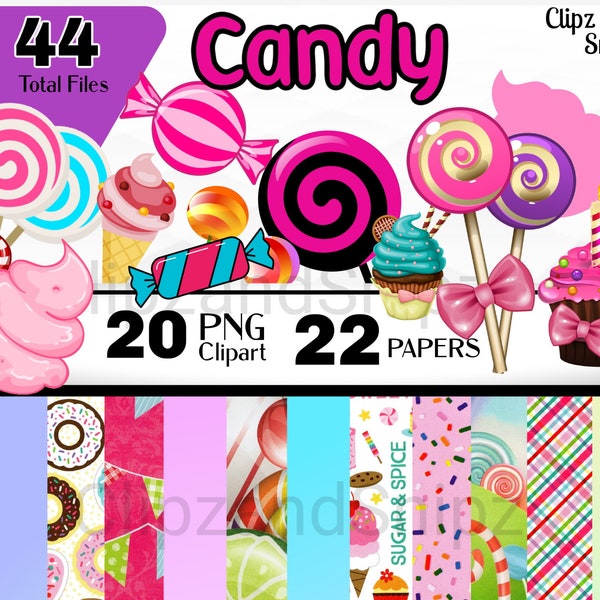 Candy Clipart - Etsy