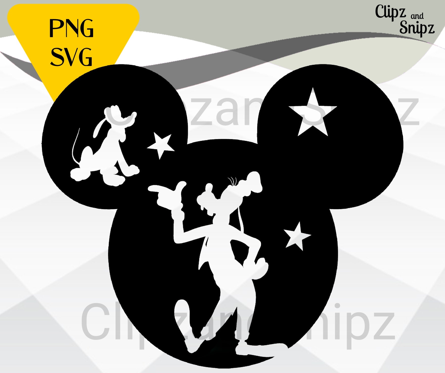 Goofy Mickey SVG and PNG Clipart Instant Digital Download - Etsy Canada