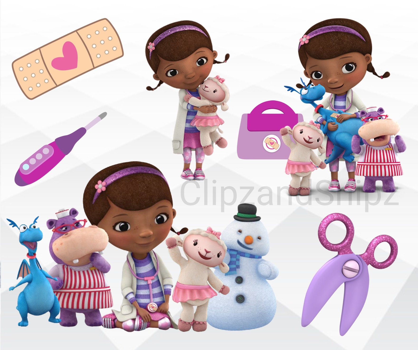 Doc Mcstuffins Png Clipart Instant Digital Download Png Etsy Australia