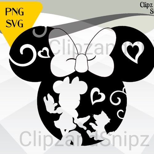 Minnie Mouse SVG PNG DXF Instant Digital Download Cricut - Etsy