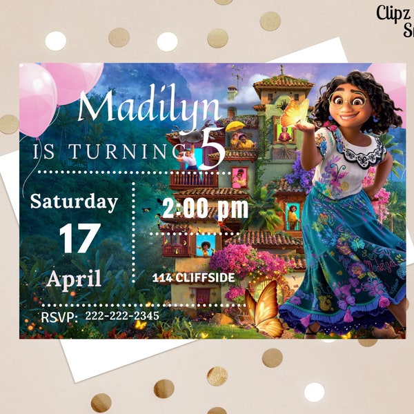 Digital Encanto Birthday Invitation - Etsy