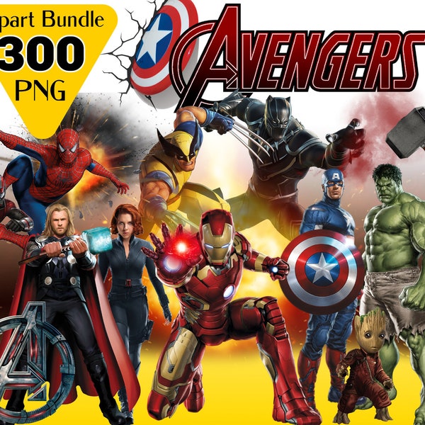 Superhero Clipart - Etsy