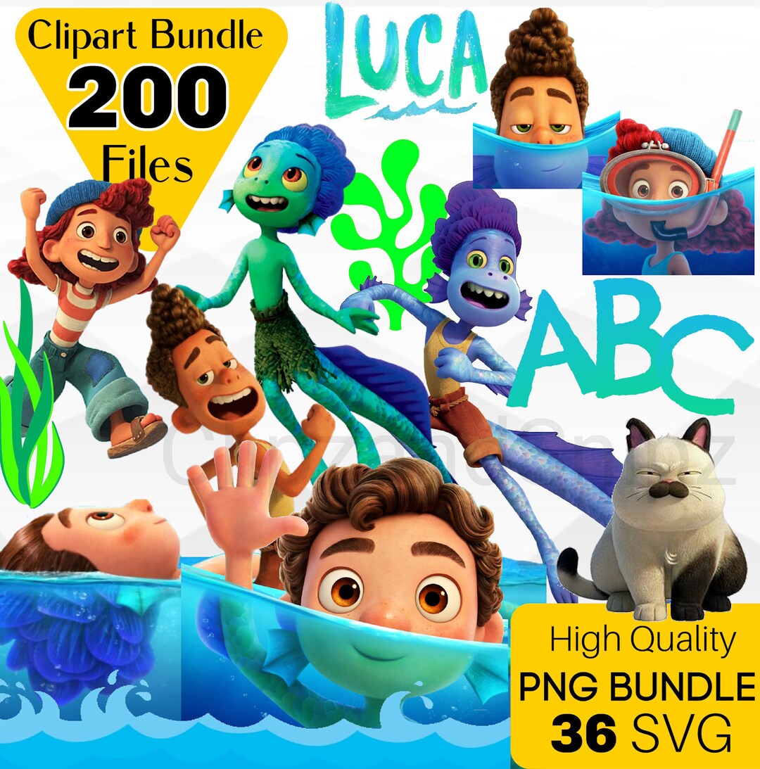 Luca PNG Luca SVG Luca Clipart Luca Layered svg Luca - Etsy Portugal